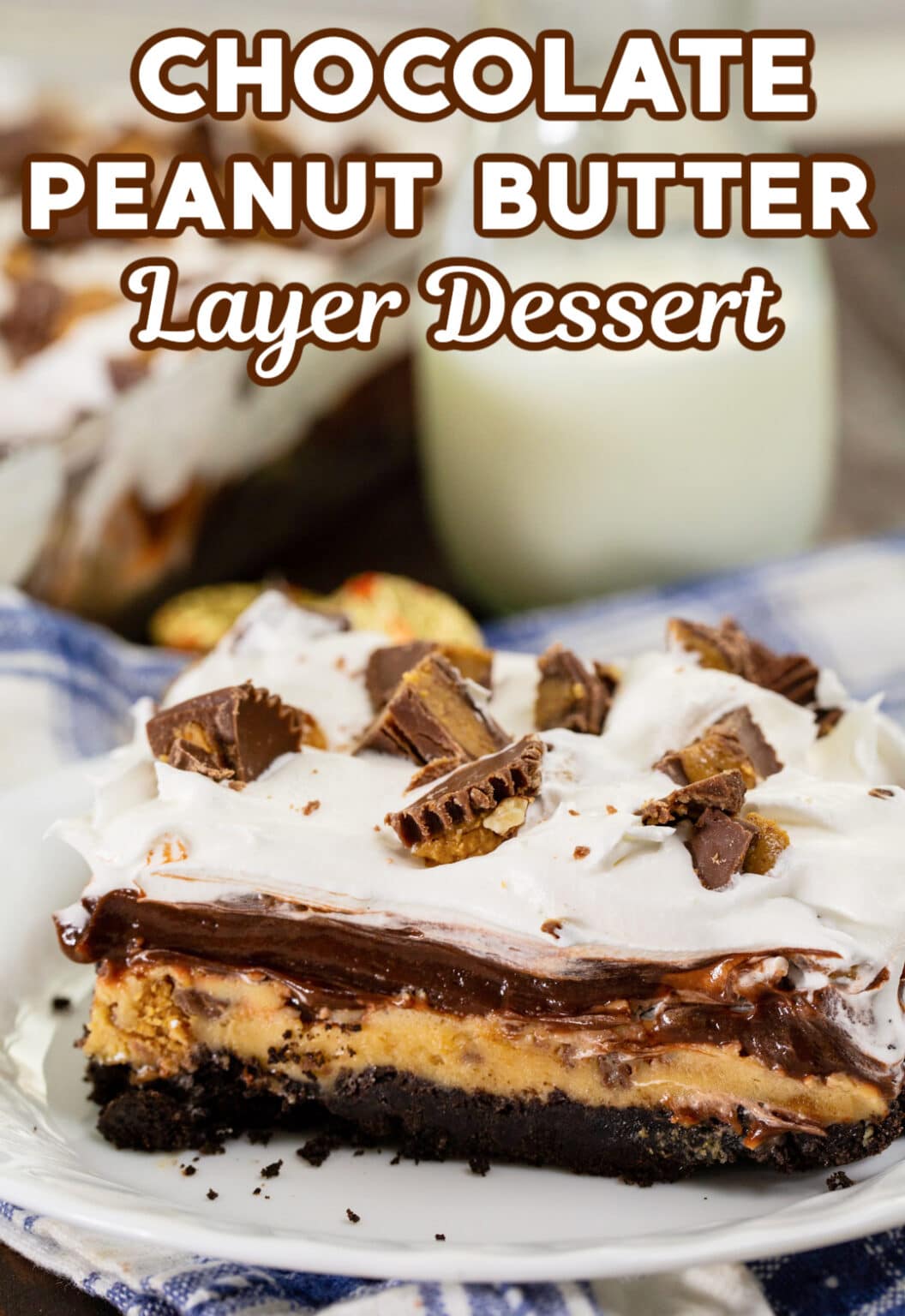 Chocolate Peanut Butter Layer Dessert - Spicy Southern Kitchen