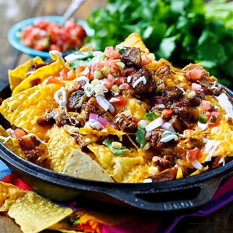 BBQ Brisket Nachos - Spicy Southern Kitchen