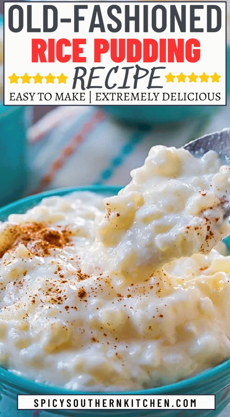 Old-Fashioned Rice Pudding - Spicy Southern Kitchen