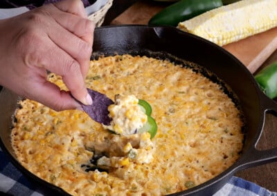 Hot Corn Dip with Jalapenos - Spicy Southern Kitchen
