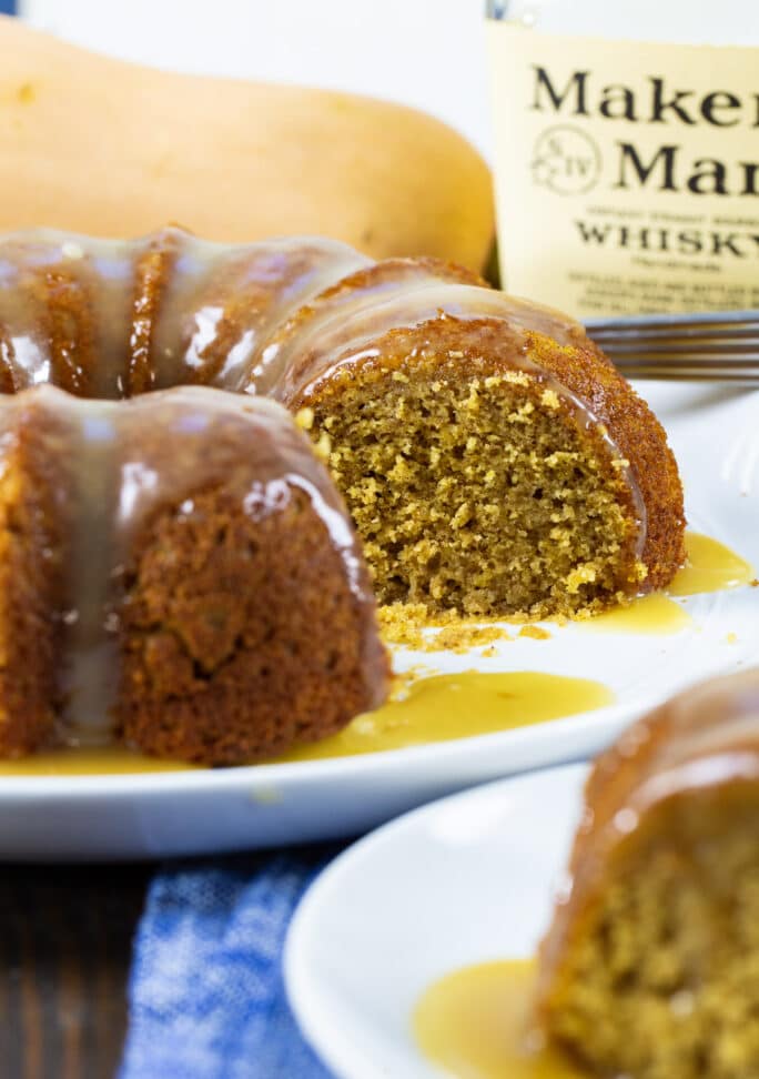 Butternut Spice Cake with Bourbon Glaze - Spicy Southern Kitchen