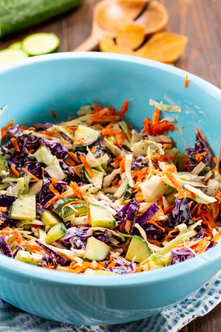 Cucumber Coleslaw - Spicy Southern Kitchen