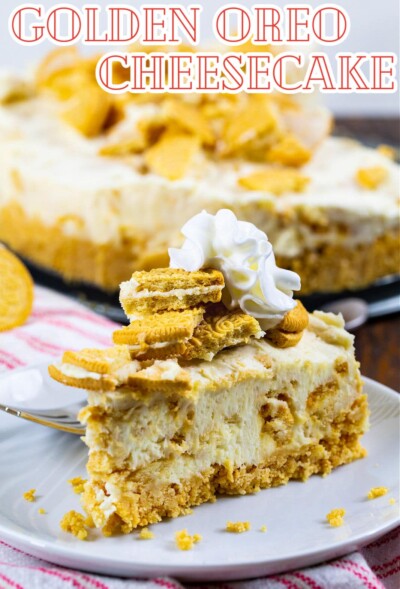 No-Bake Golden Oreo Cheesecake - Spicy Southern Kitchen
