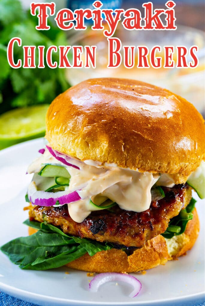 Teriyaki Chicken Burgers - Spicy Southern Kitchen