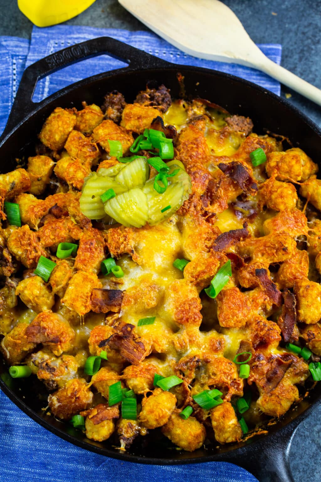Cheeseburger Tater Tot Casserole - Spicy Southern Kitchen