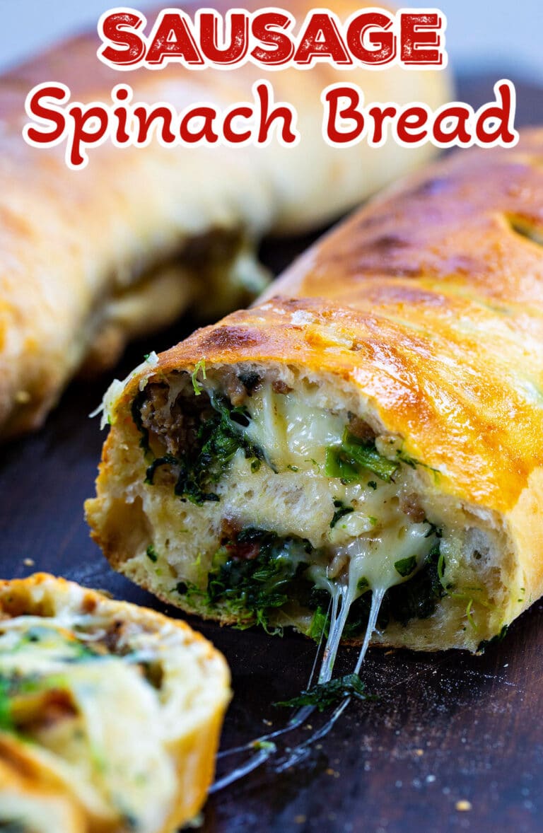 Sausage Spinach Bread - Spicy Southern Kitchen
