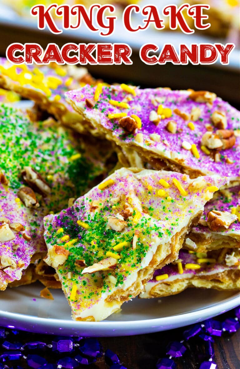King Cake Cracker Candy - Spicy Southern Kitchen
