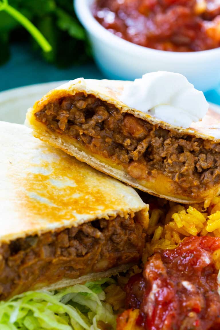 Beef and Bean Burritos - Spicy Southern Kitchen
