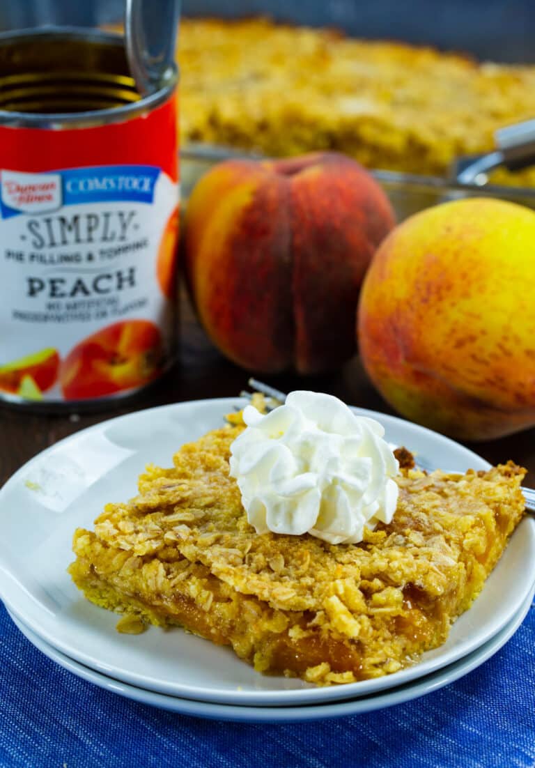 Easy Peach Bars - Spicy Southern Kitchen