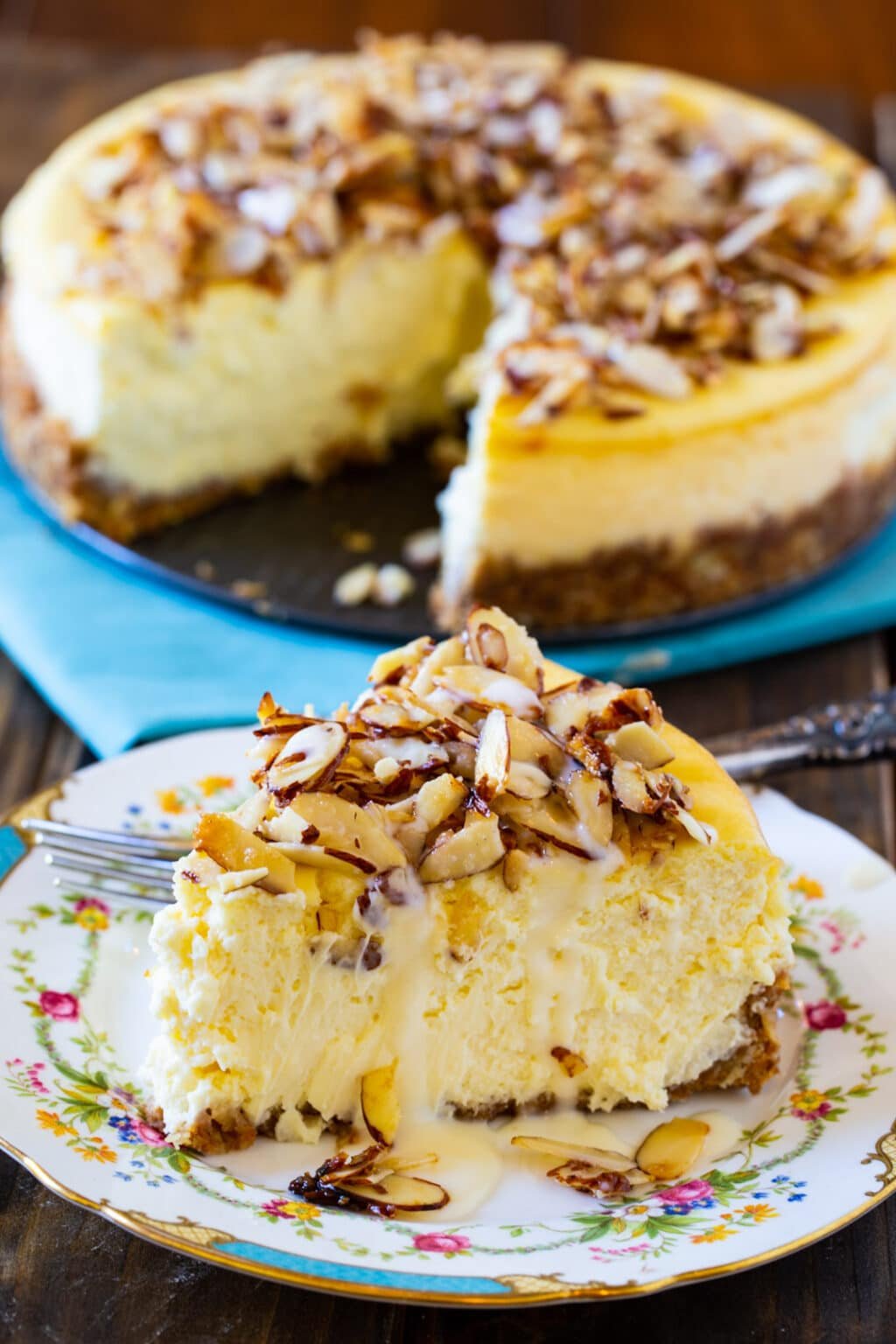 Amaretto Cheesecake - Spicy Southern Kitchen