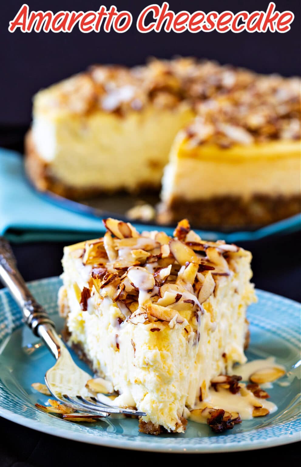 Amaretto Cheesecake - Spicy Southern Kitchen
