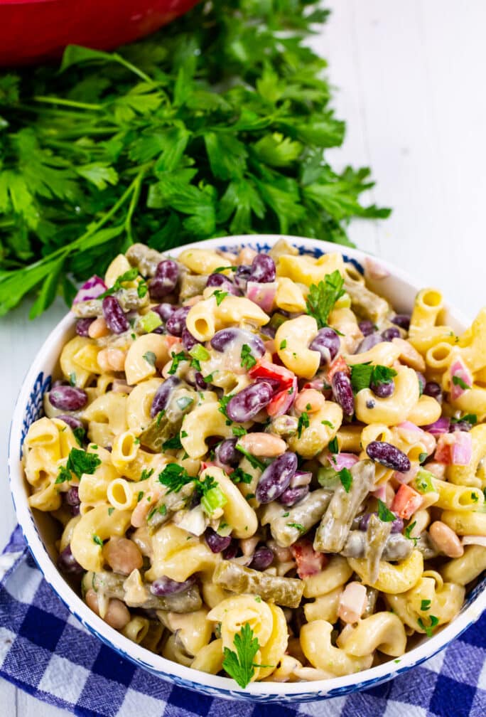 3-Bean Pasta Salad - Spicy Southern Kitchen