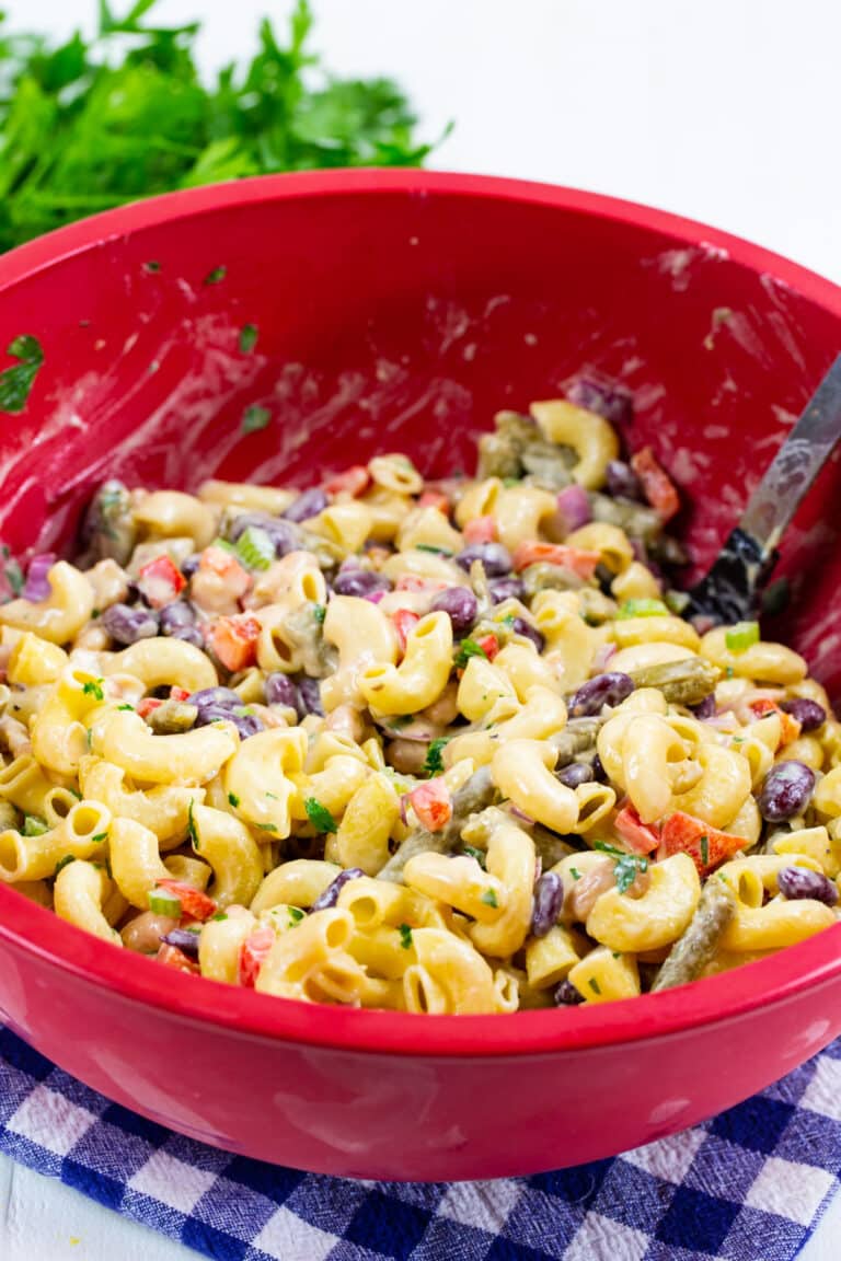 3-Bean Pasta Salad - Spicy Southern Kitchen