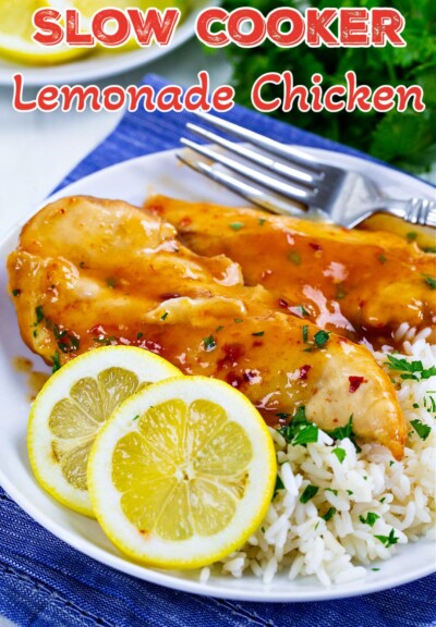 Slow Cooker Lemonade Chicken - Spicy Southern Kitchen