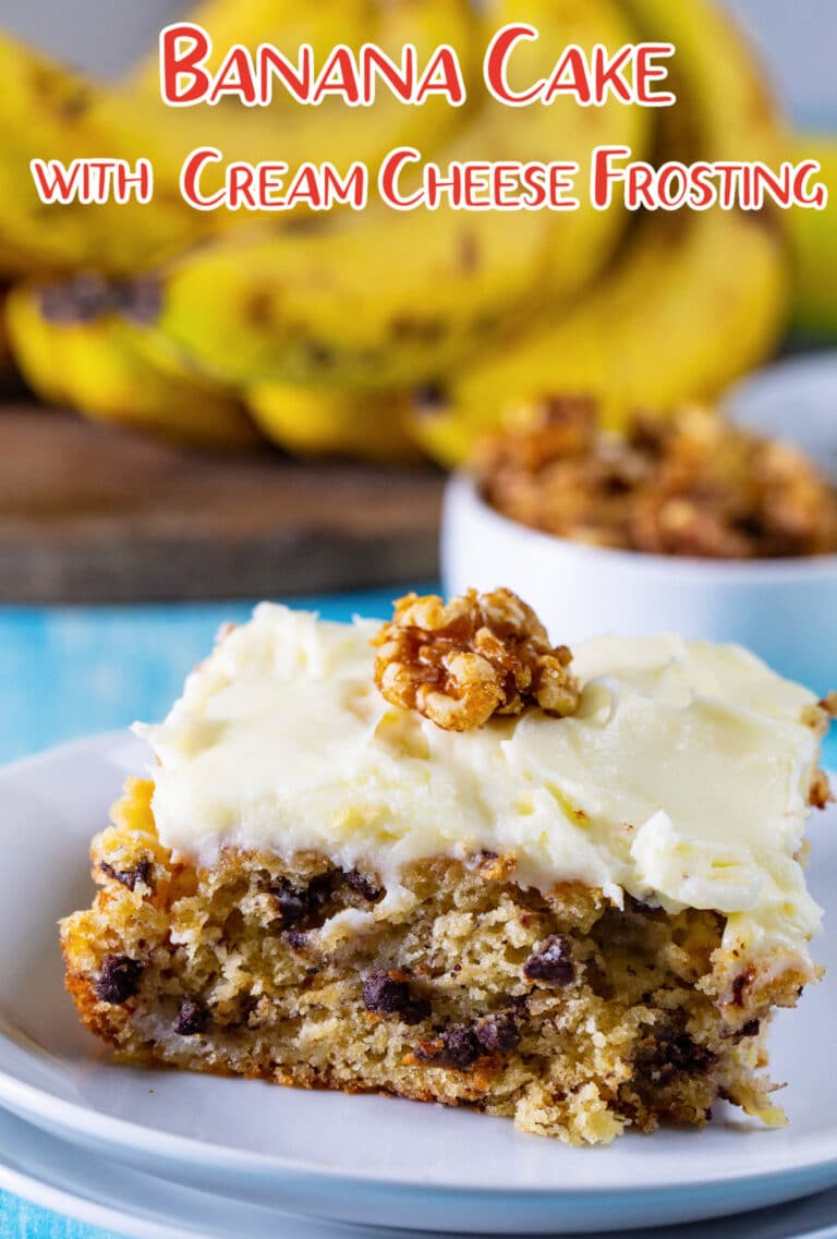 Banana Cake with Cream Cheese Frosting - Spicy Southern Kitchen