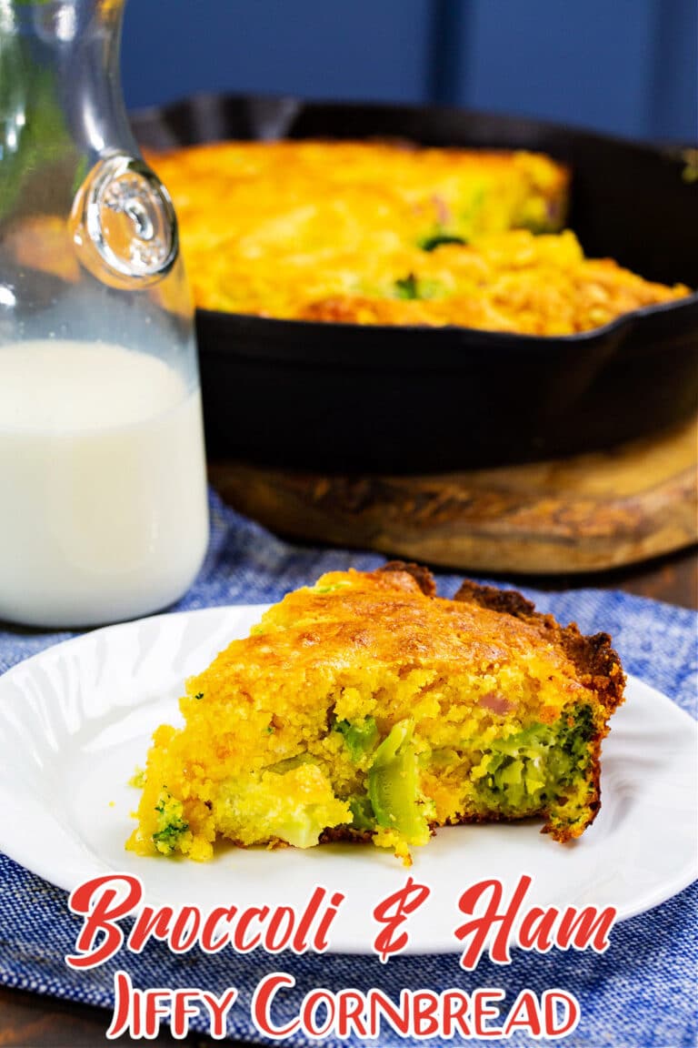 Broccoli and Ham Jiffy Cornbread - Spicy Southern Kitchen
