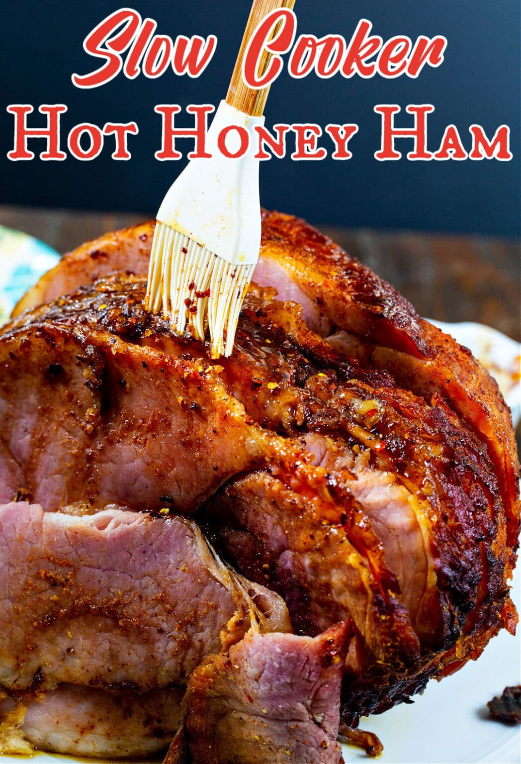Slow Cooker Hot Honey Ham - Spicy Southern Kitchen