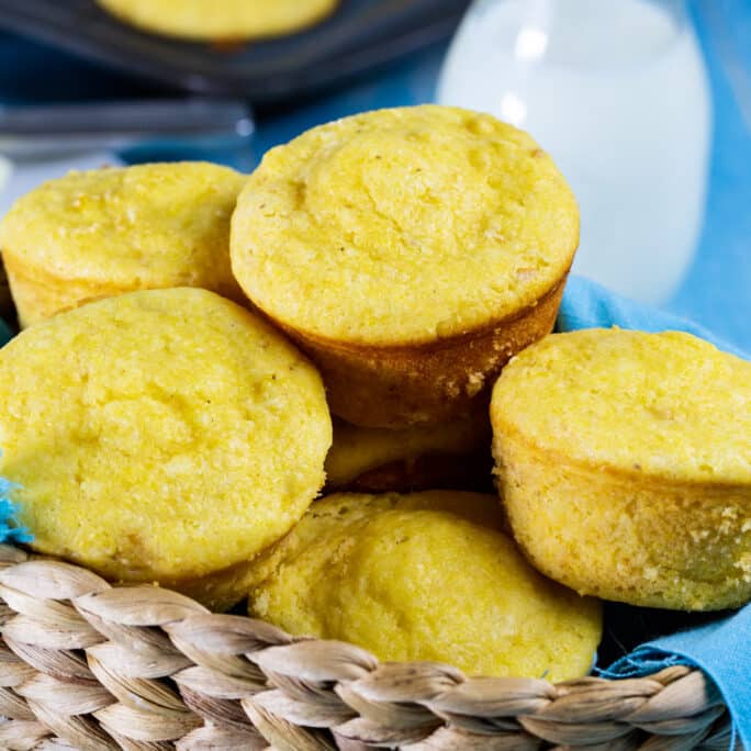 Creamed Corn Cornbread Muffins Spicy Southern Kitchen