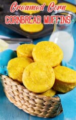 Creamed Corn Cornbread Muffins - Spicy Southern Kitchen