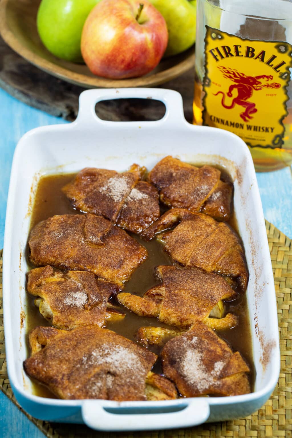 Fireball Apple Dumplings - Spicy Southern Kitchen