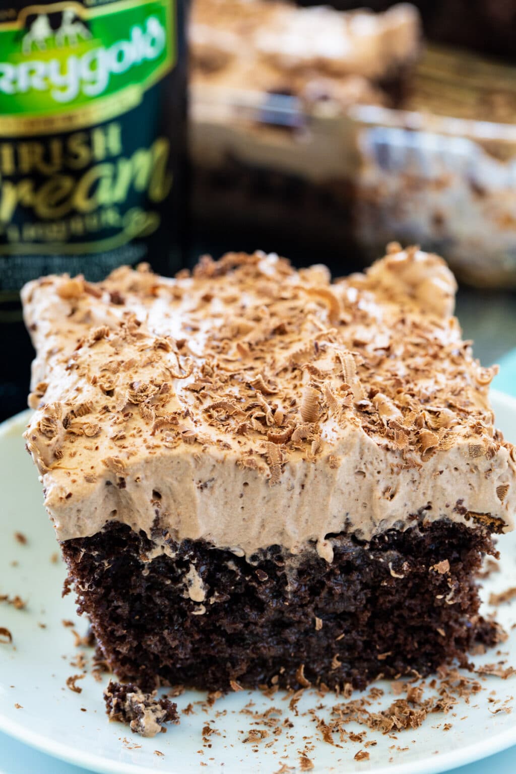Irish Cream Poke Cake - Spicy Southern Kitchen