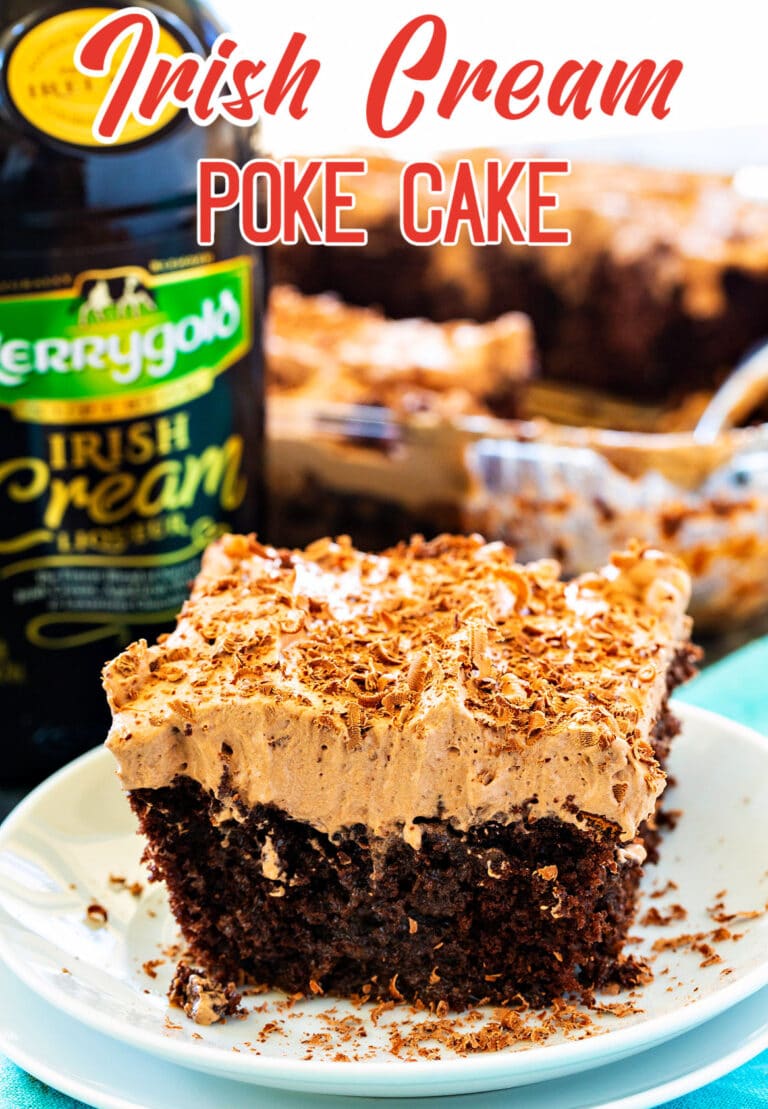 Irish Cream Poke Cake - Spicy Southern Kitchen