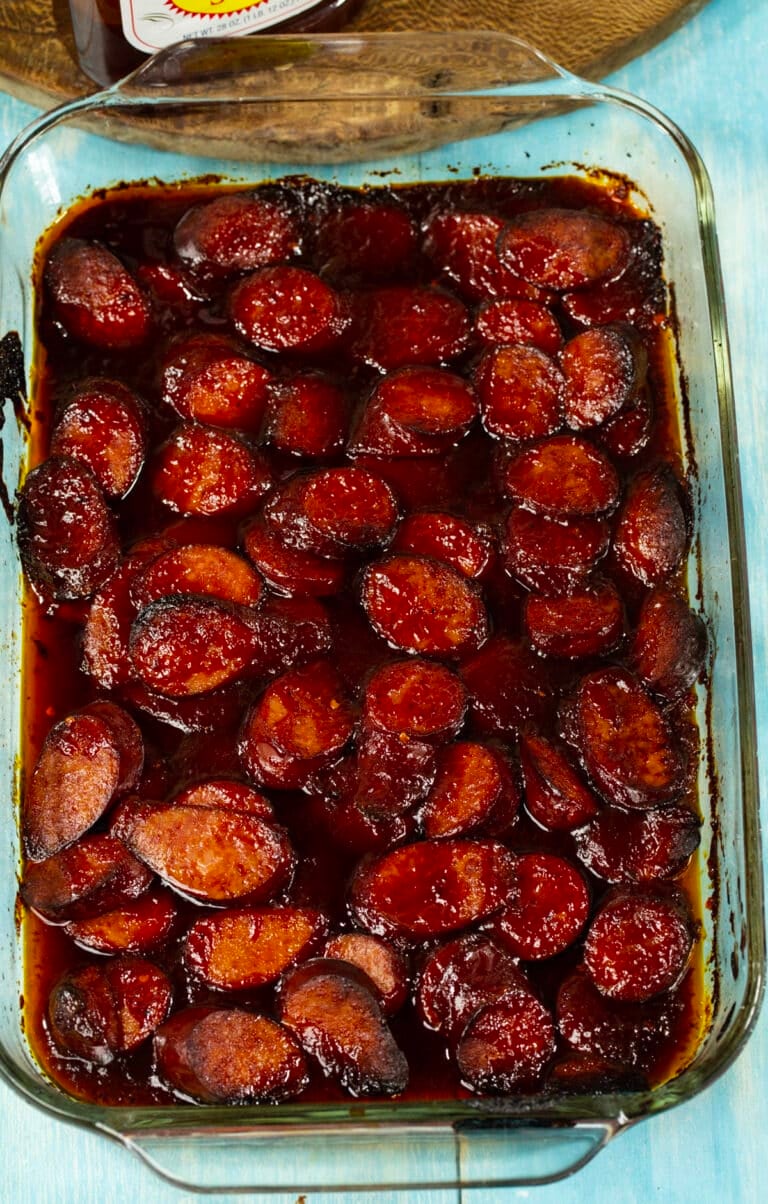 Baked BBQ Sausage - Spicy Southern Kitchen