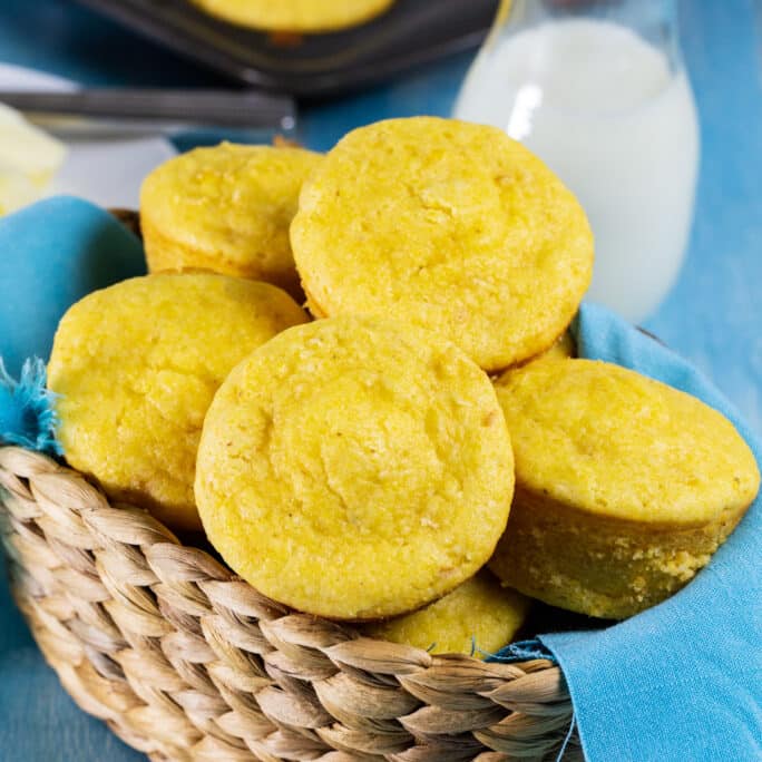 Creamed Corn Cornbread Muffins - Spicy Southern Kitchen