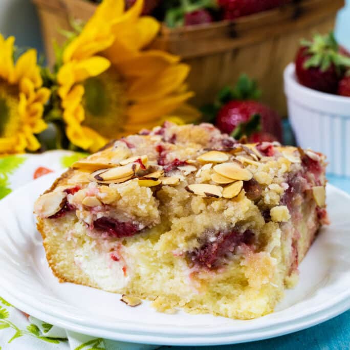 Strawberry Cream Cheese Coffee Cake - Spicy Southern Kitchen
