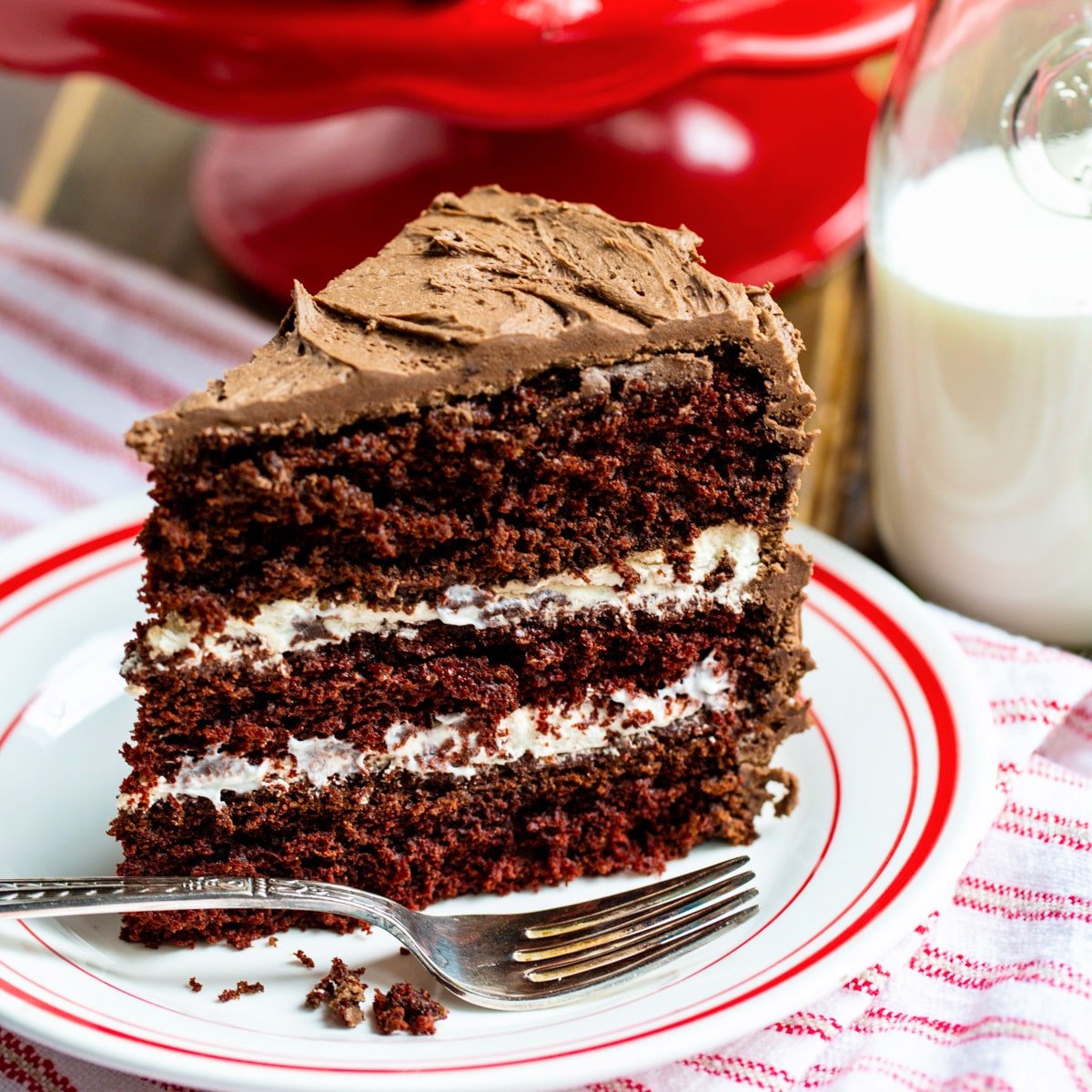 Chocolate Cake with Cream Filling - Spicy Southern Kitchen