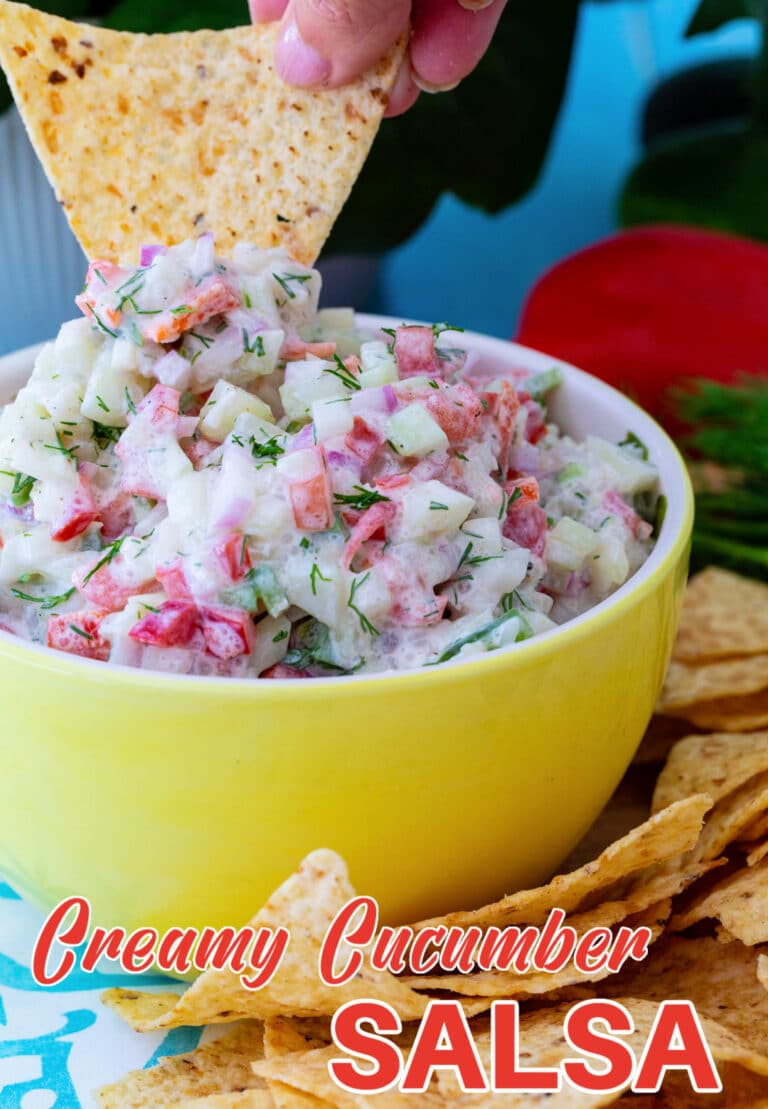 Creamy Cucumber Salsa - Spicy Southern Kitchen