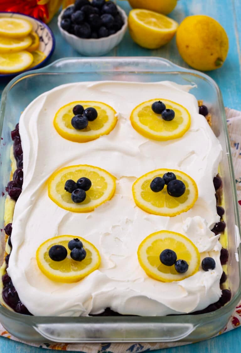 Blueberry Lemon Layer Dessert - Spicy Southern Kitchen
