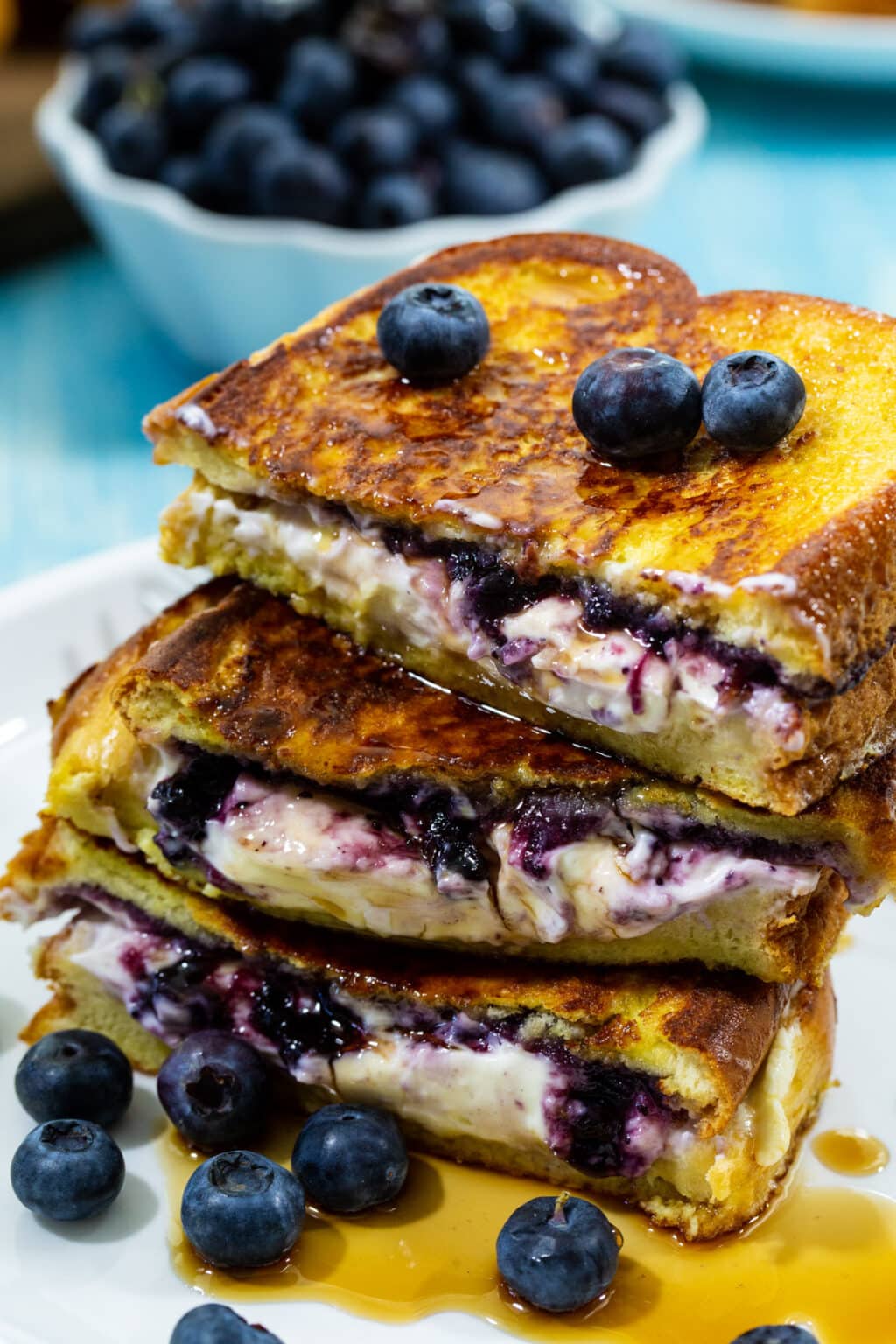 Blueberry Stuffed French Toast - Spicy Southern Kitchen