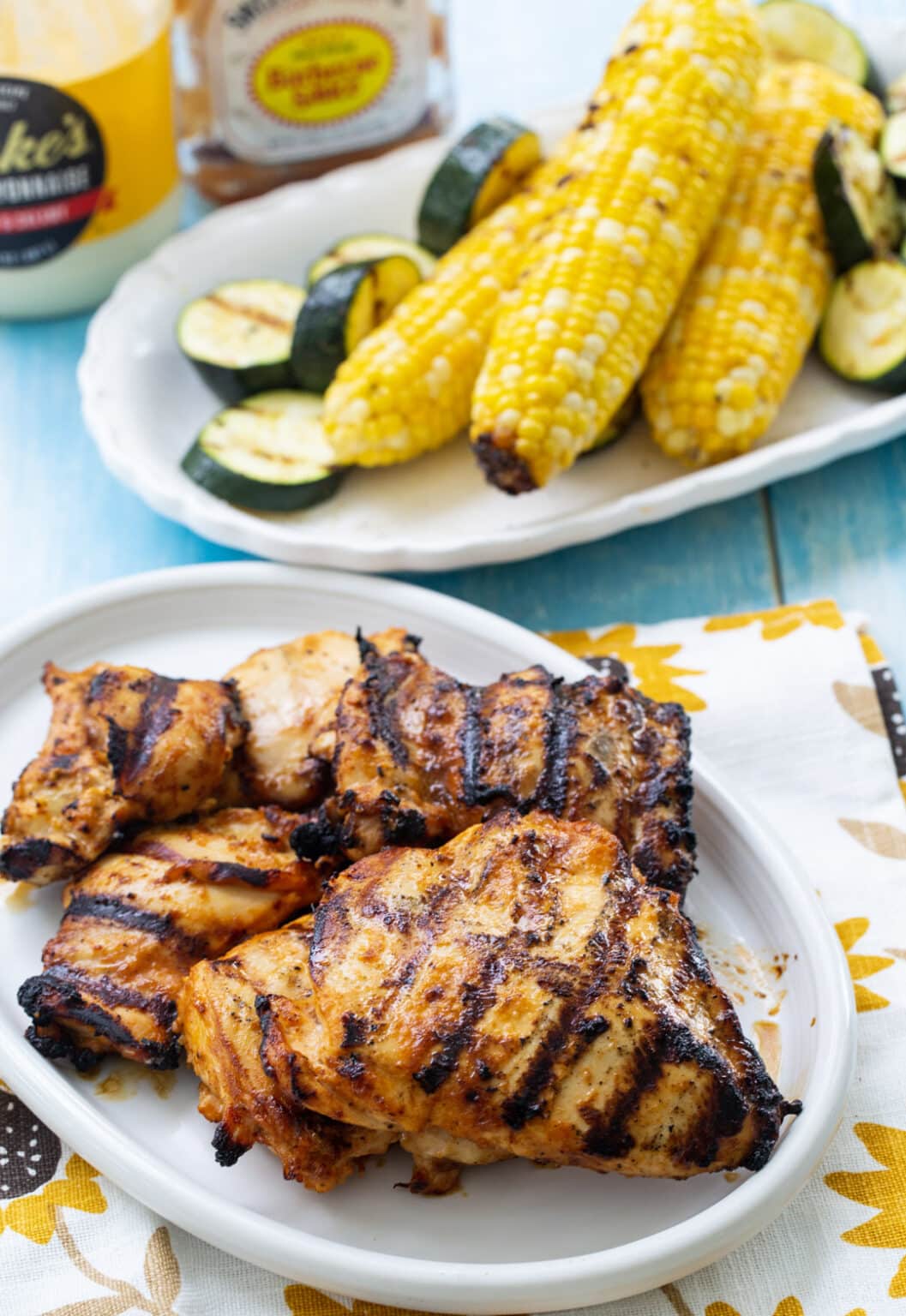 BBQ Mayo Marinated Grilled Chicken - Spicy Southern Kitchen