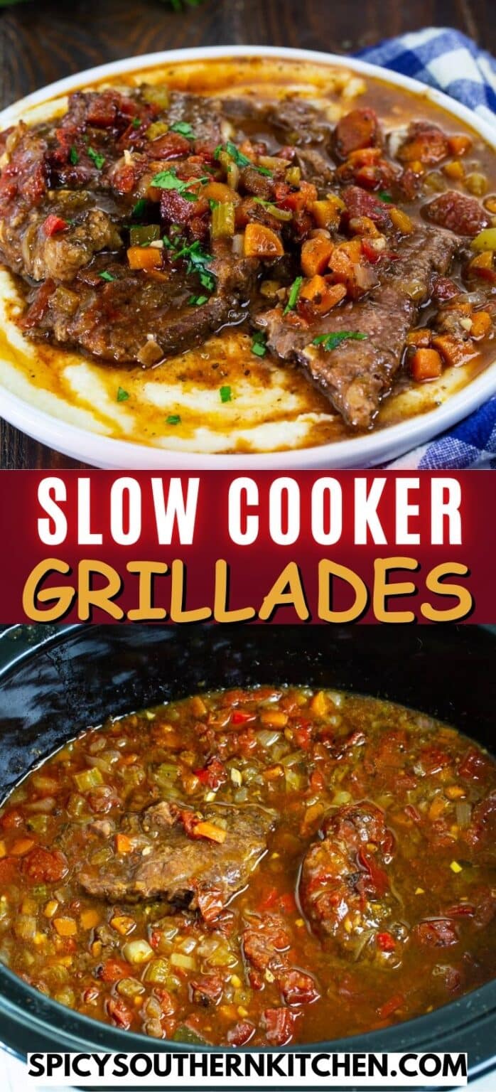 Slow Cooker Grillades - Spicy Southern Kitchen