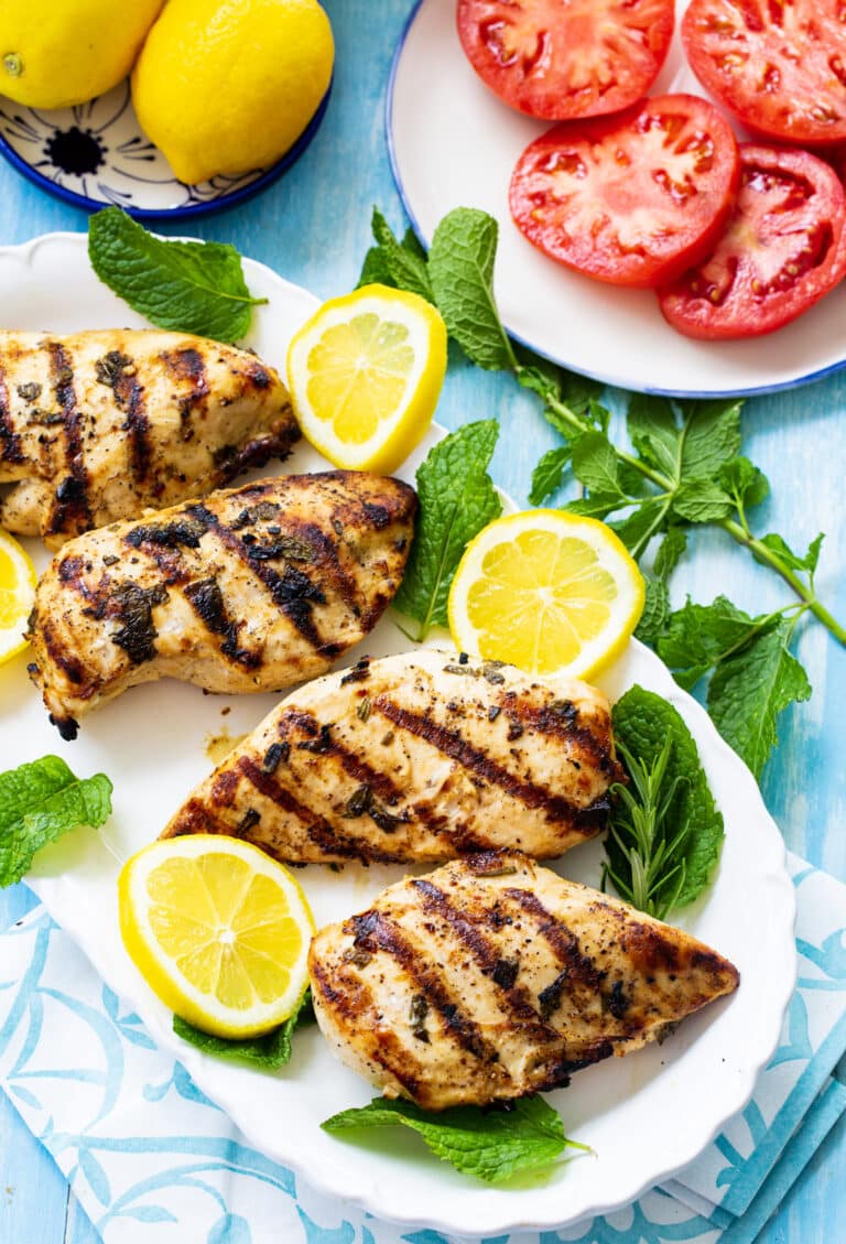 Greek Lemon Mint Marinade - Spicy Southern Kitchen