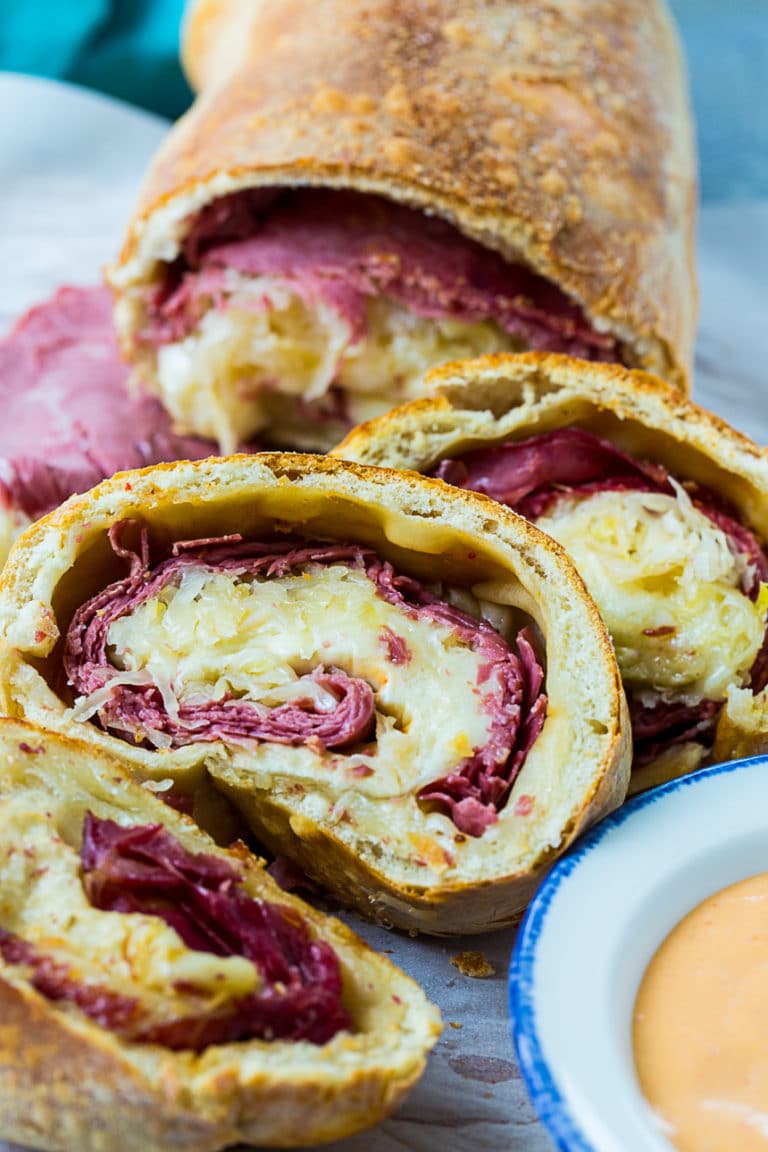 Air Fryer Reuben Stromboli - Spicy Southern Kitchen