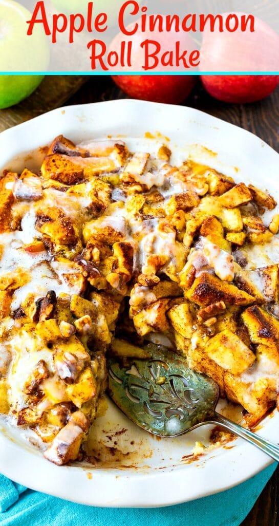 Apple Cinnamon Roll Bake - Spicy Southern Kitchen
