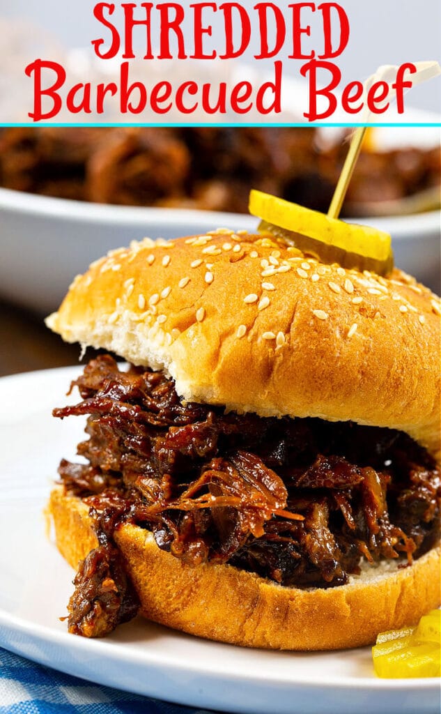 Shredded Barbecued Beef - Spicy Southern Kitchen