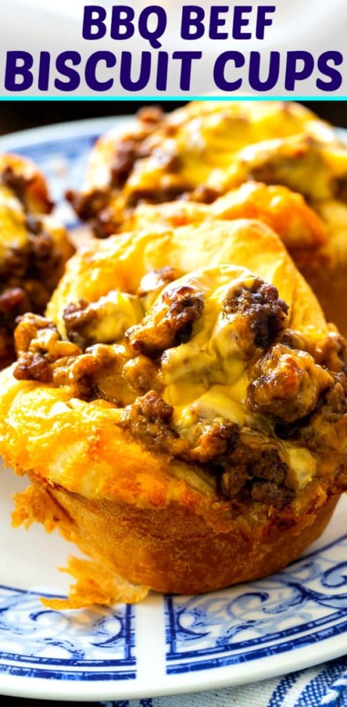 BBQ Ground Beef Biscuit Cups - Spicy Southern Kitchen