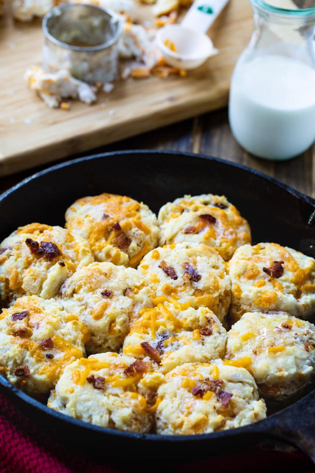 Bacon Cheddar Biscuits - Spicy Southern Kitchen