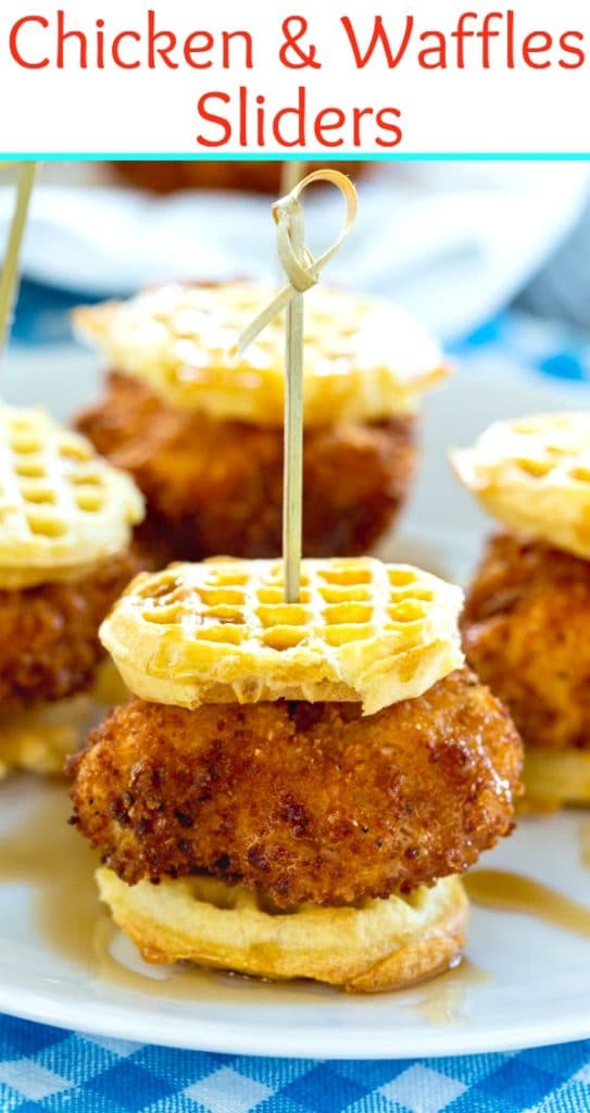 Chicken and Waffle Sliders - Spicy Southern Kitchen