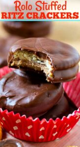 Rolo Stuffed Ritz Crackers - Spicy Southern Kitchen