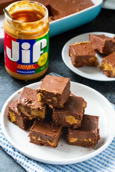 Peanut Butter and Chocolate Fudge - Spicy Southern Kitchen