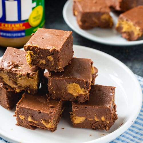 Peanut Butter and Chocolate Fudge - Spicy Southern Kitchen