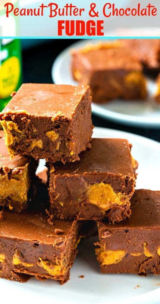 Peanut Butter and Chocolate Fudge - Spicy Southern Kitchen