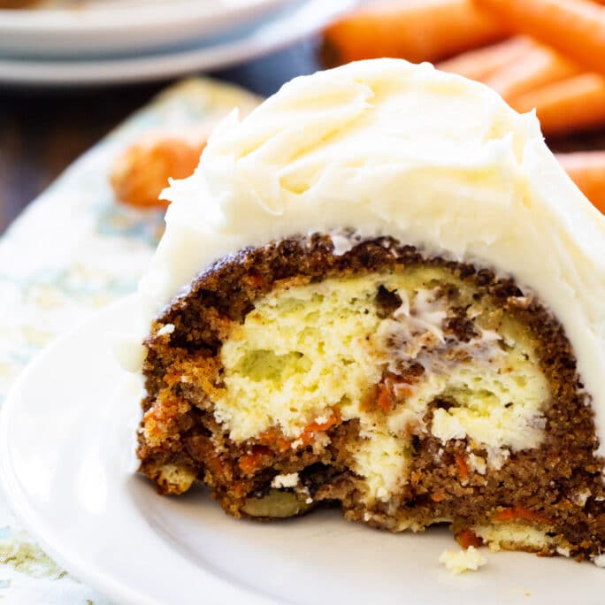 Cream Cheese Filled Carrot Cake - Spicy Southern Kitchen