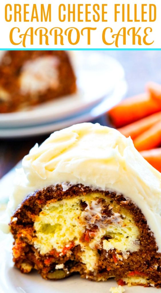 Cream Cheese Filled Carrot Cake - Spicy Southern Kitchen
