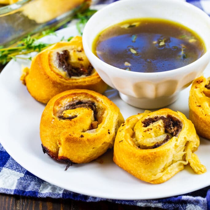 French Dip Pinwheels - Spicy Southern Kitchen
