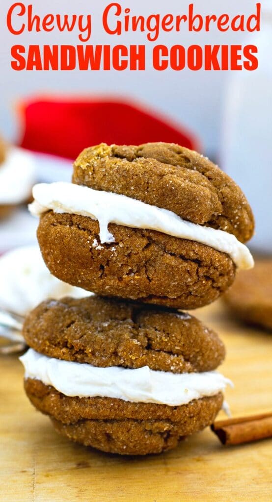 Chewy Gingerbread Sandwich Cookies - Spicy Southern Kitchen